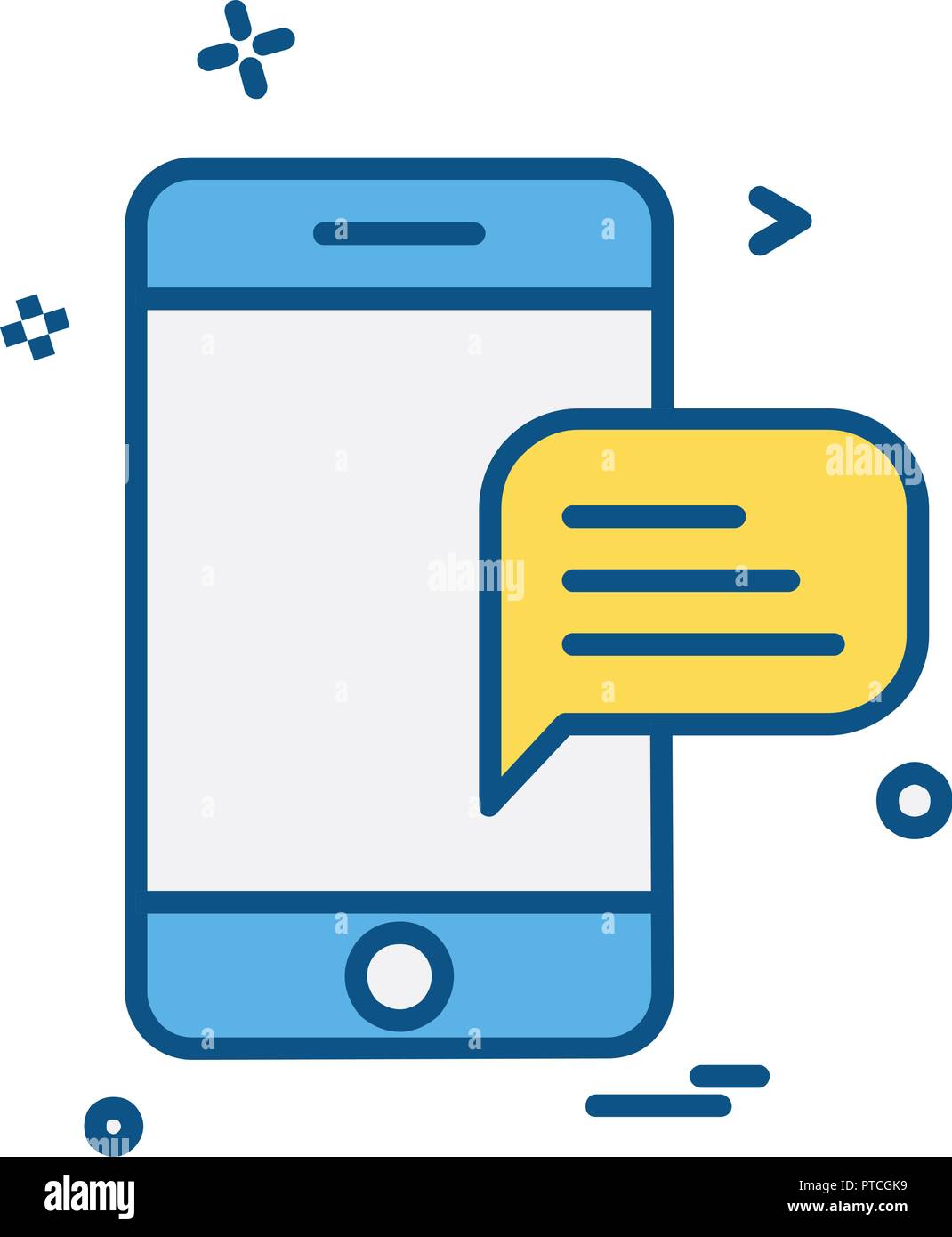 Mobile icon design vector Stock Vector Image & Art - Alamy