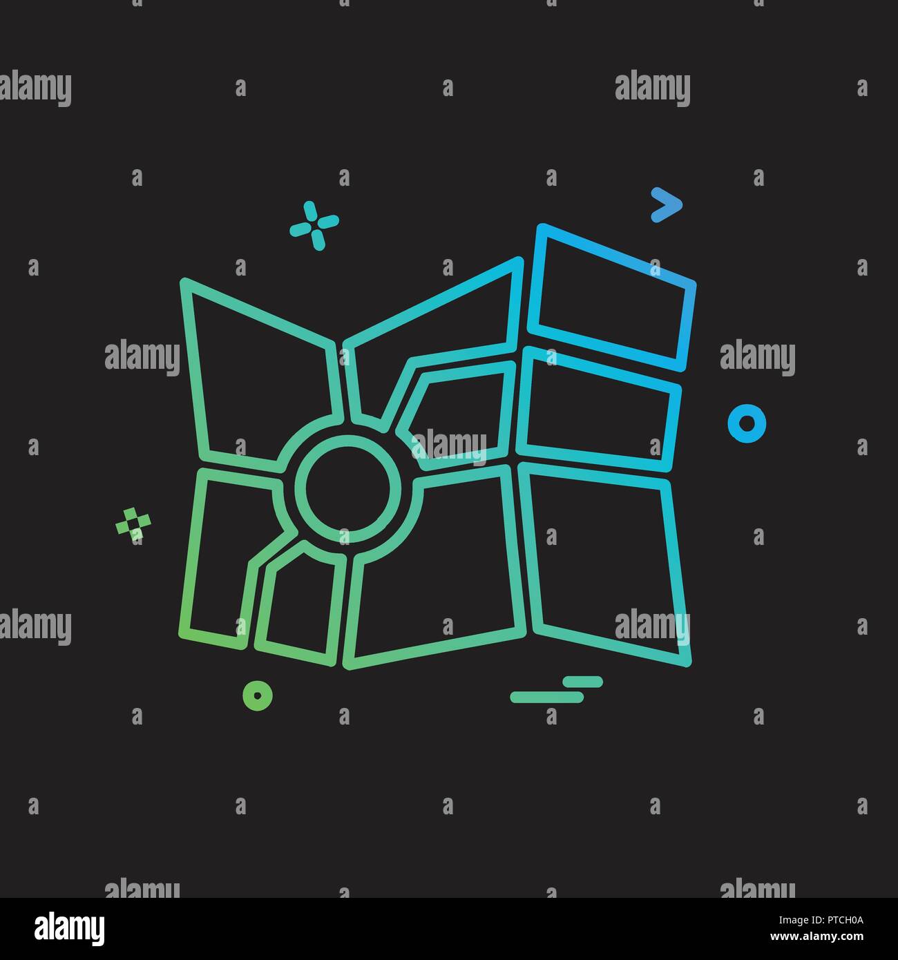 Map icon design vector Stock Vector Image & Art - Alamy