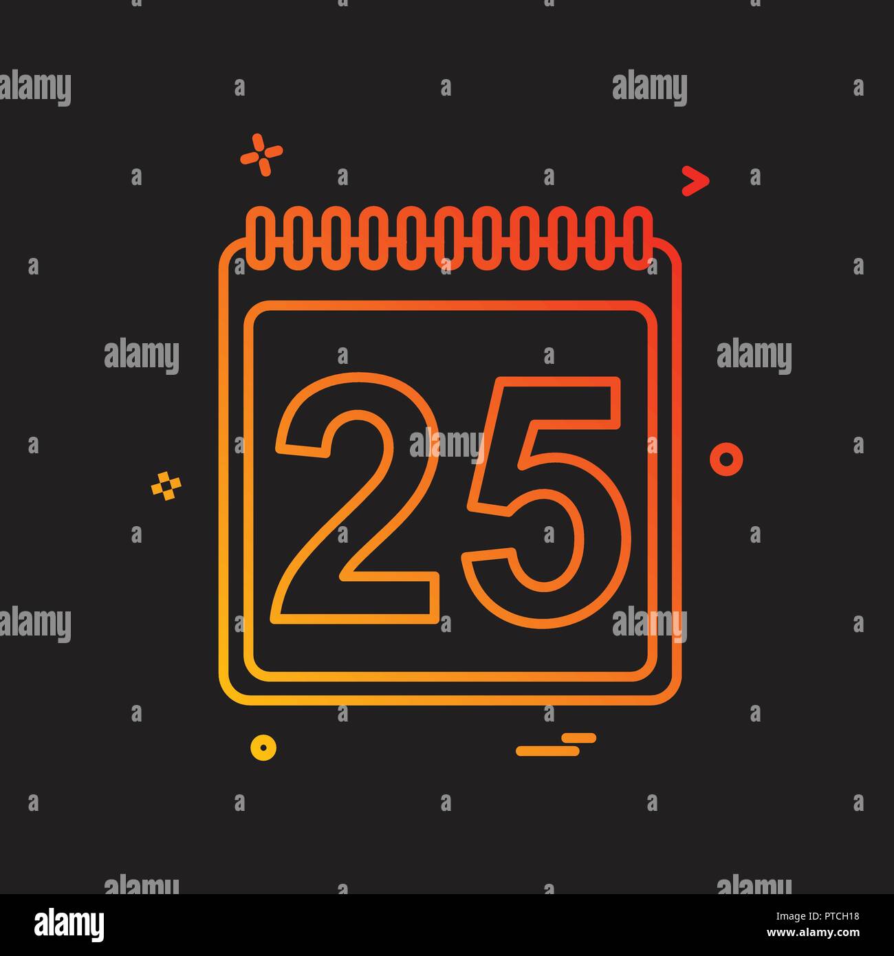 25 dec icon design vector Stock Vector Image & Art - Alamy