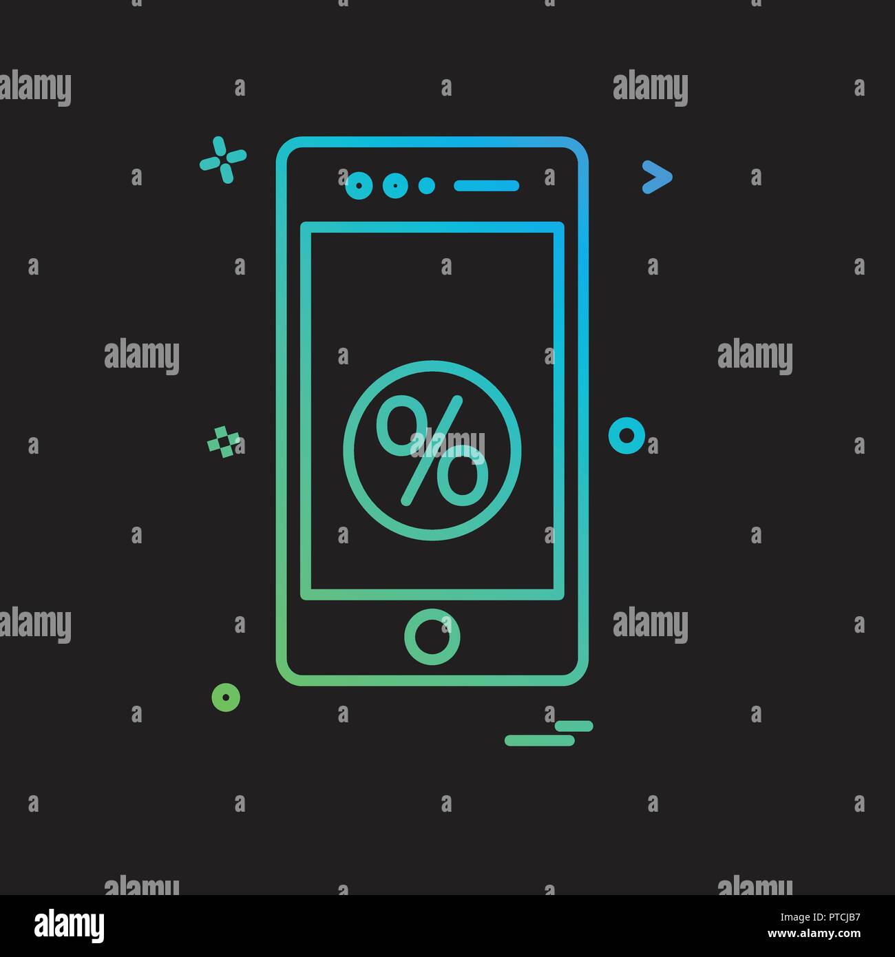 Mobile icon design vector Stock Vector Image & Art - Alamy