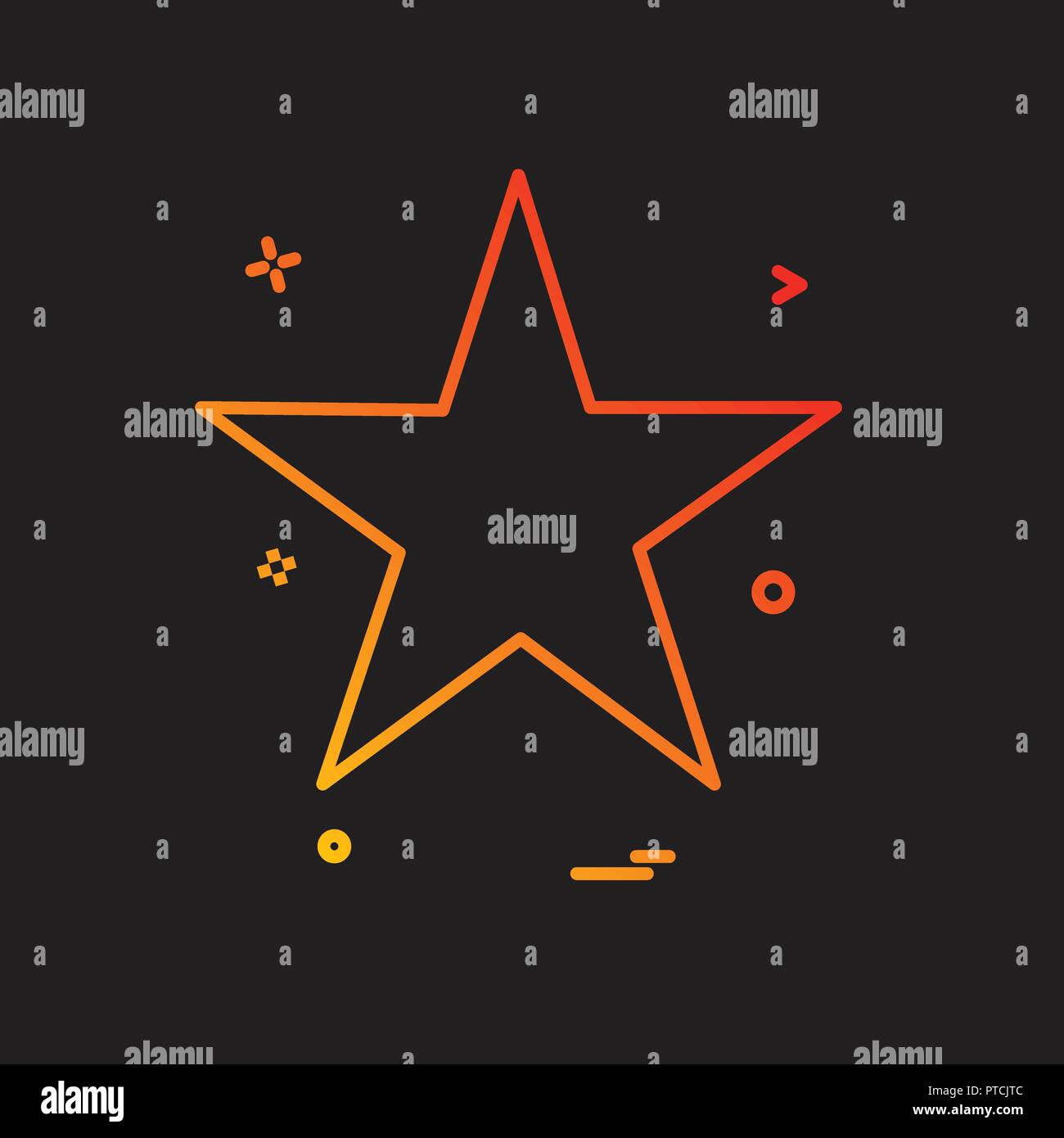 Star icon design vector Stock Vector Image & Art - Alamy