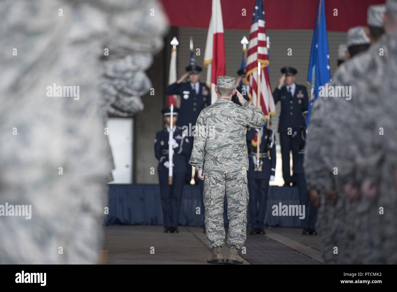 Shogun Airmen render their final to salute to Brig. Gen. Barry Cornish ...