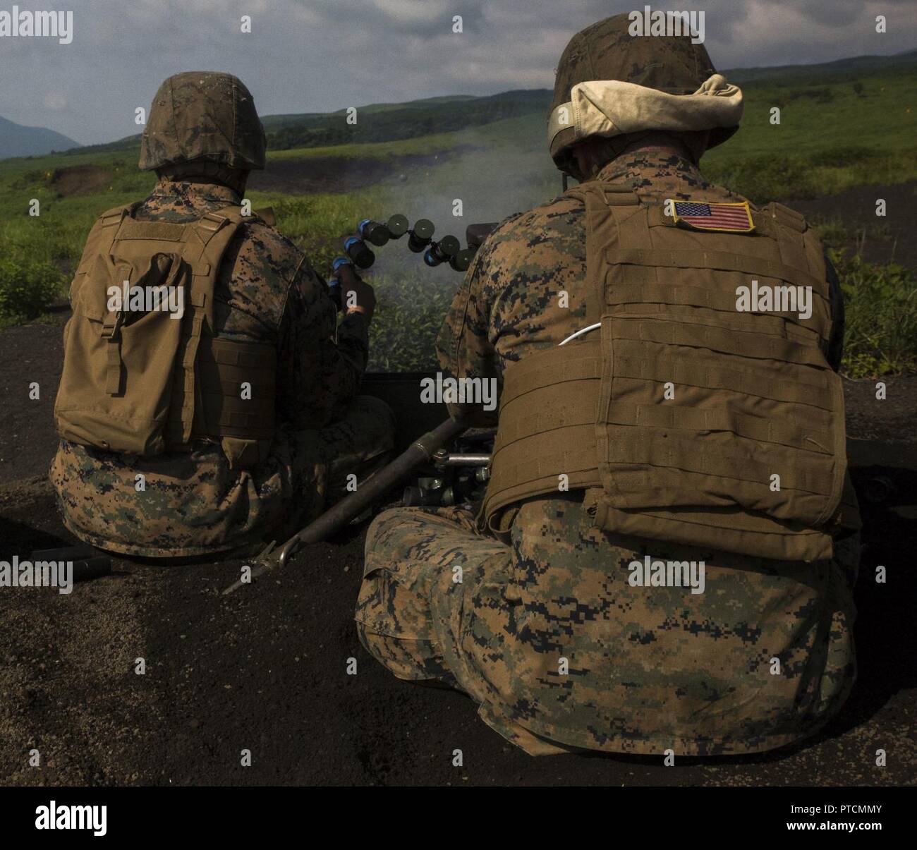 A U.S. Marine with Marine Wing Support Squadron (MWSS) 171, based out ...