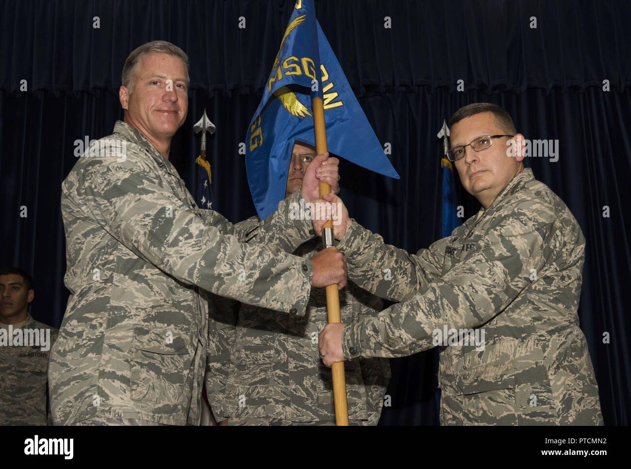 U.S. Air Force Col. David Williams Jr. (right), 39th Mission Support ...