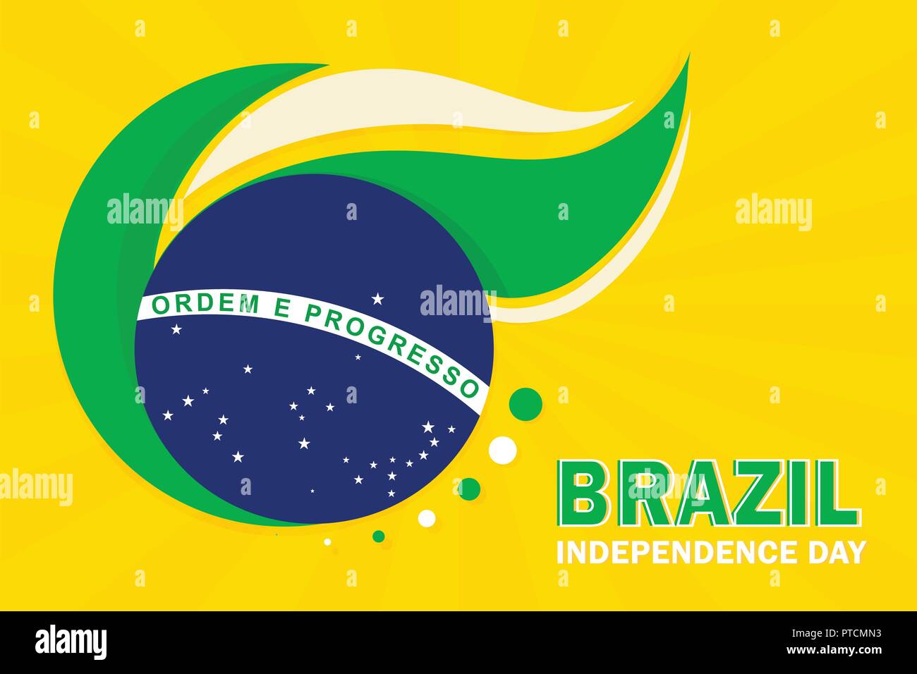The Brazil Independence Day banner vector illustration for celebrating ...