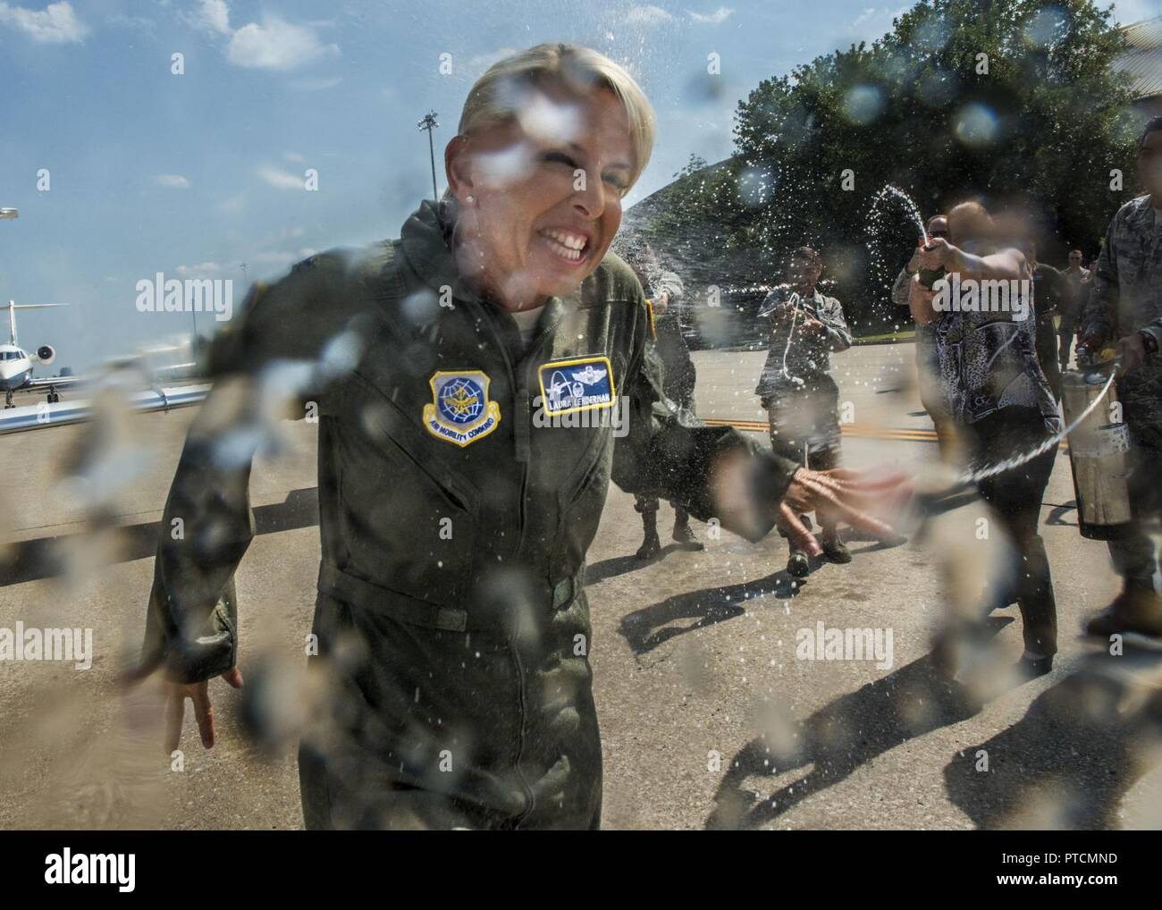 Col. Laura Lenderman, Scott Air Force Base installation commander ...