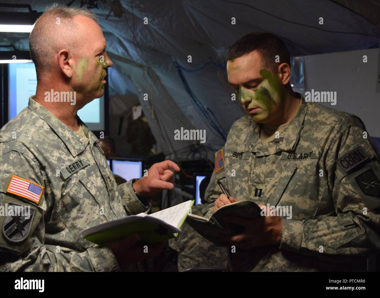 Colonel John Gentry, commander of the 648th Maneuver Enhancement ...
