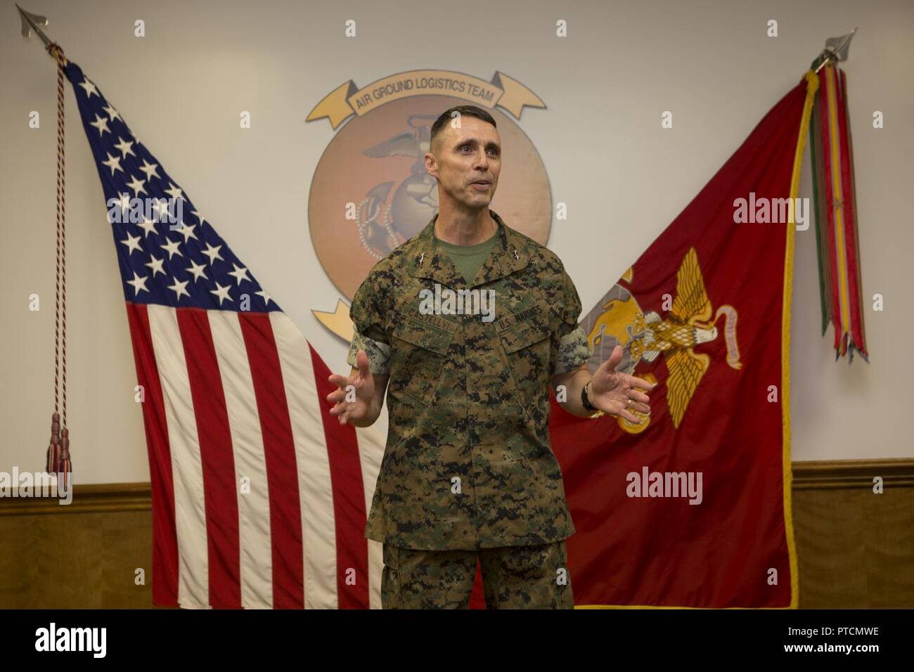 U.S. Marines, family and friends gather for Maj. Gen. Robert F ...
