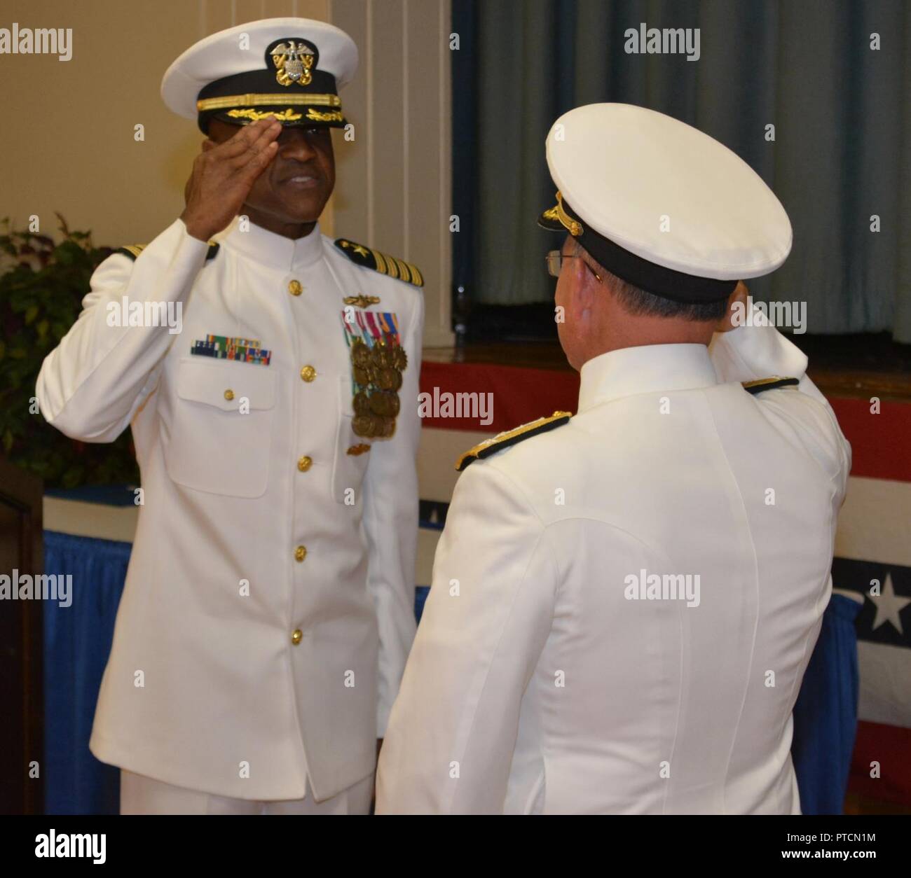 SAN ANTONIO (July 7, 2017) – Capt. Clarence Franklin Jr. reports to ...