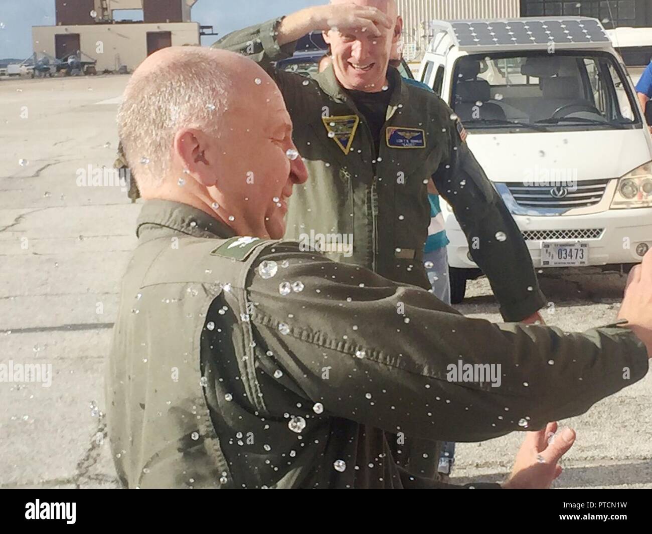 A close-up shot of Capt. Chuck Stuart, commanding officer of Fleet ...