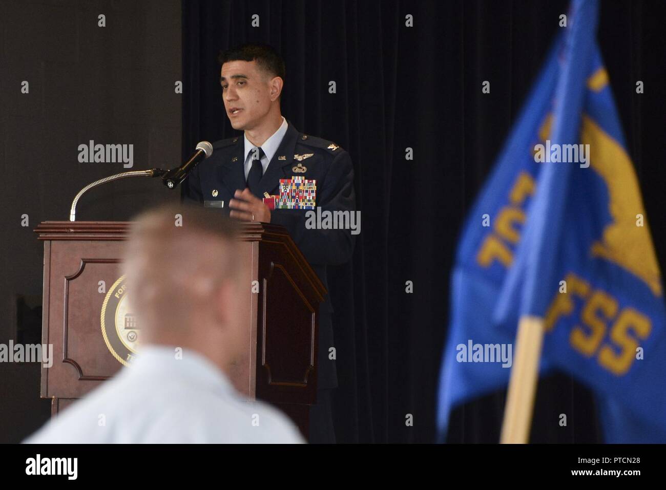 Col. Ricky Mills gives his final remarks and thanks to the men and ...