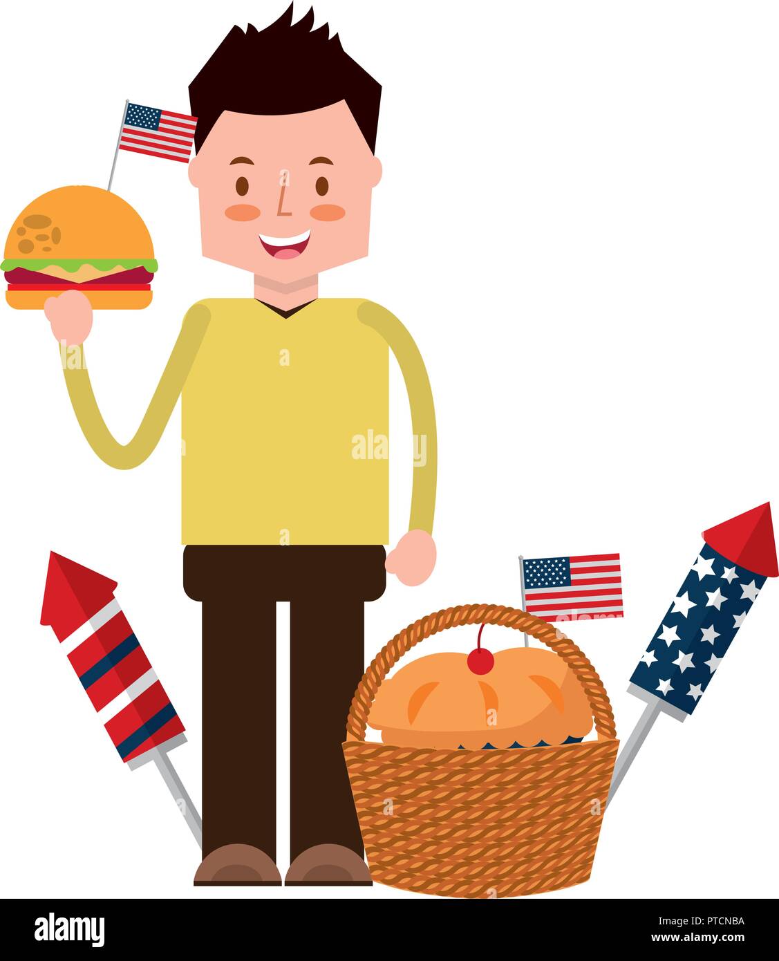 people american independence day Stock Vector Image & Art - Alamy