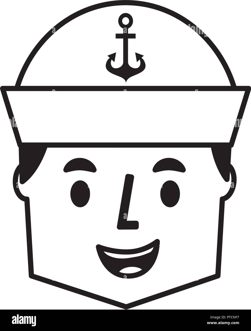 crew face sailor cartoon character Stock Vector Image & Art - Alamy