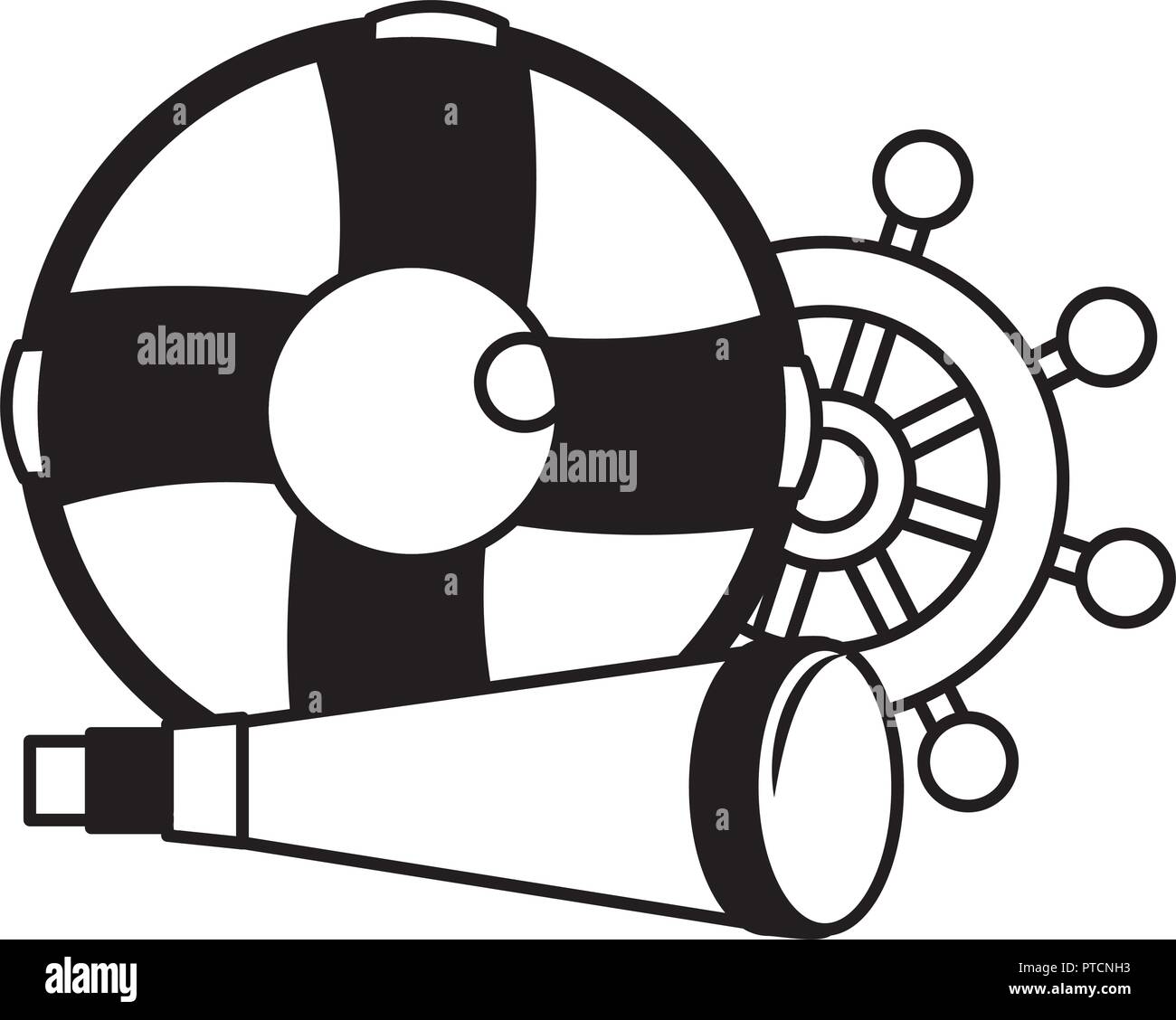 Bell marine flat icon Stock Vector Images - Alamy