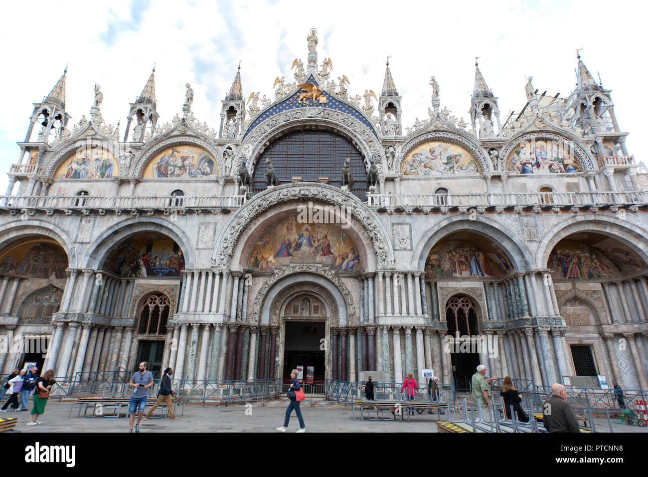 The Patriarchal Cathedral Basilica of Saint Mark, commonly known as Saint Mark's Basilica, is ...