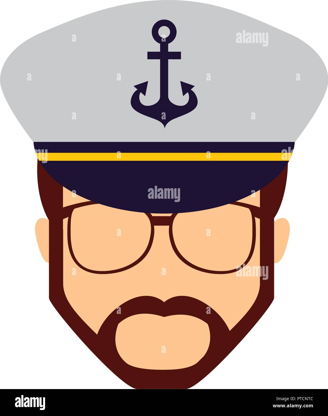 captain sailor face cartoon portrait Stock Vector Image & Art - Alamy