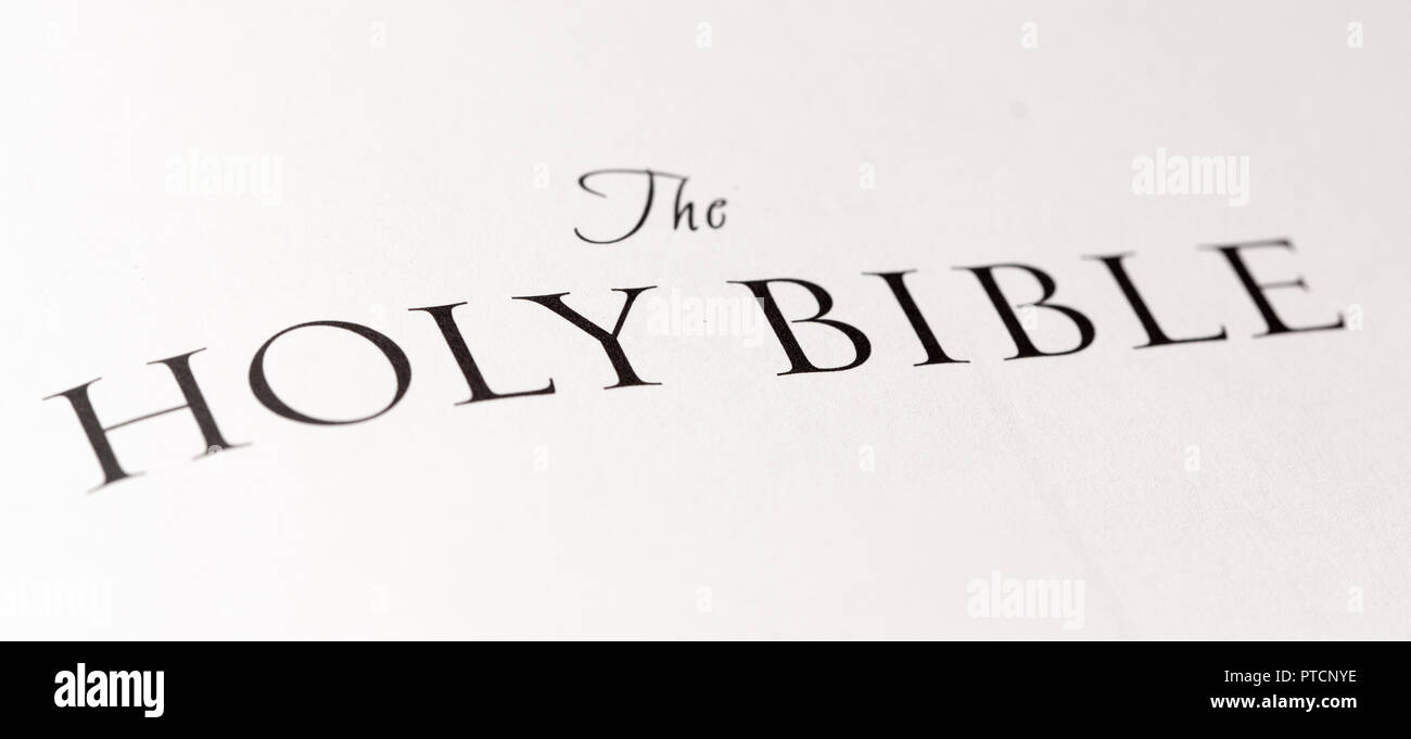 Title page holy bible hi-res stock photography and images - Alamy