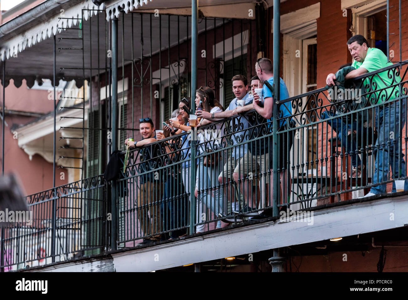 People watching balcony street hi-res stock photography and images - Alamy