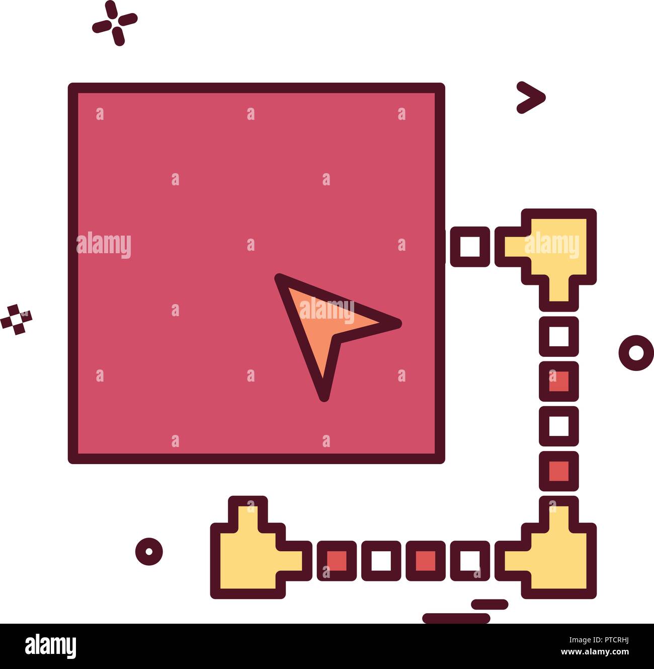 Minimize window icon design vector Stock Vector Image & Art - Alamy