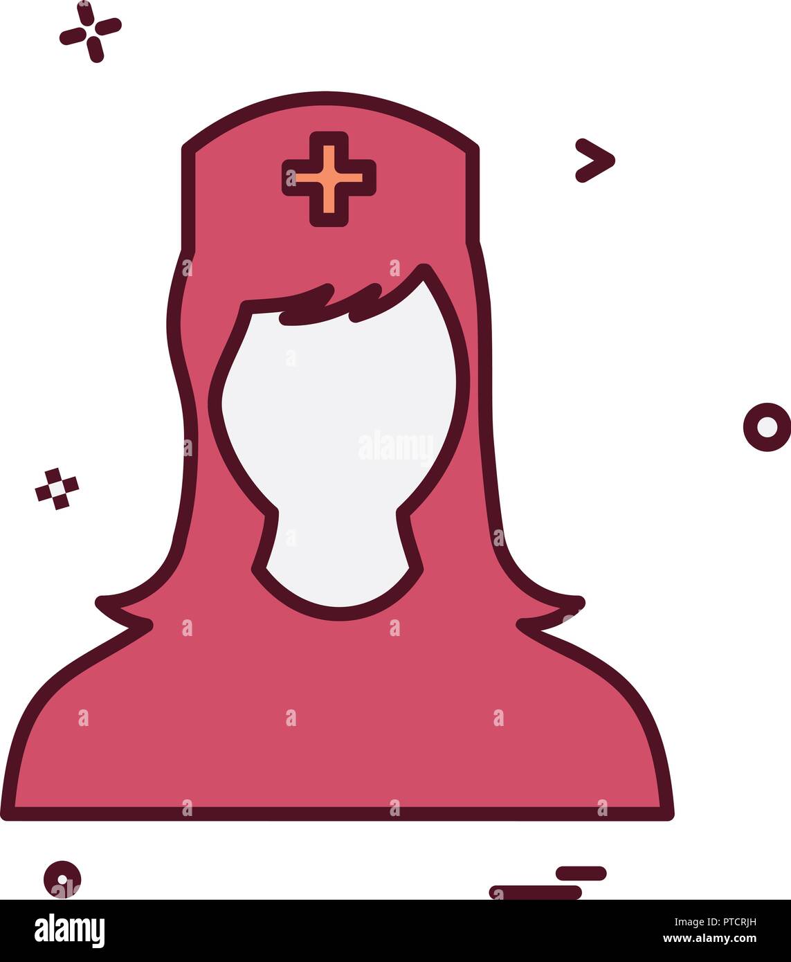 Nurse Female icon design vector Stock Vector Image & Art - Alamy