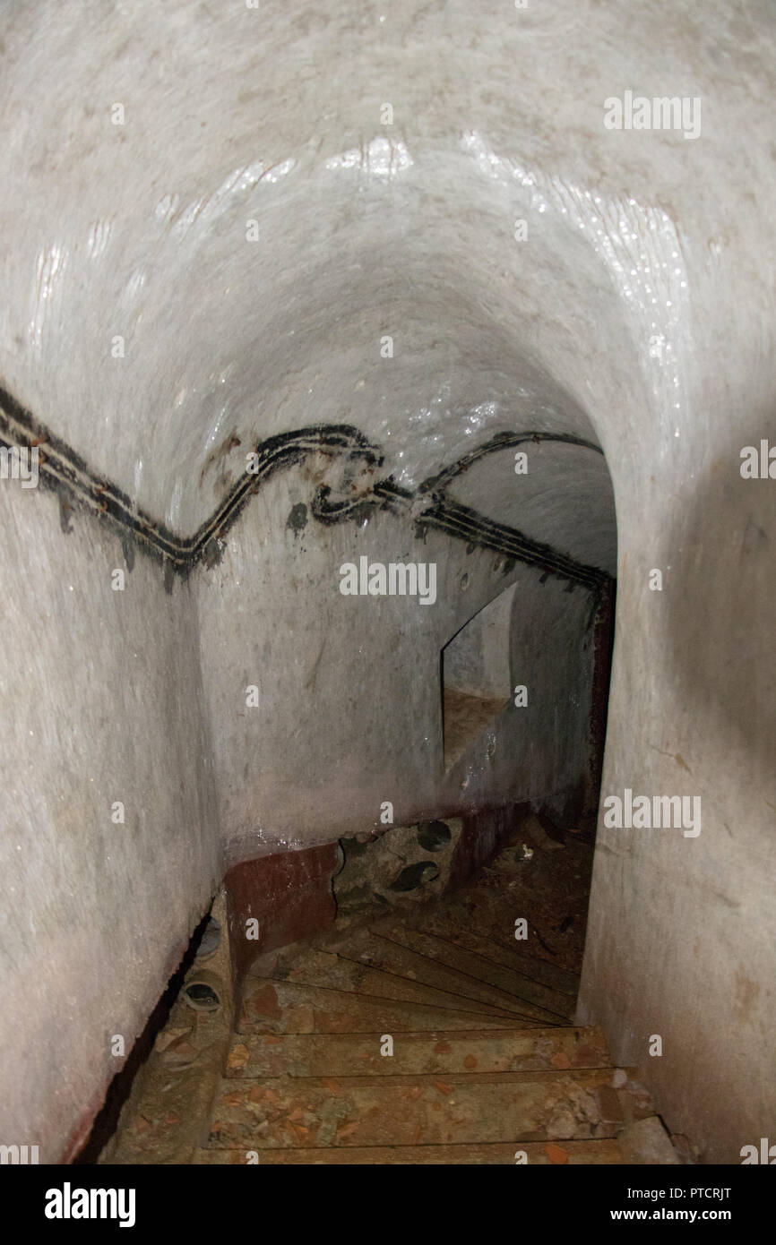 Inside bunker stairs hi-res stock photography and images - Alamy