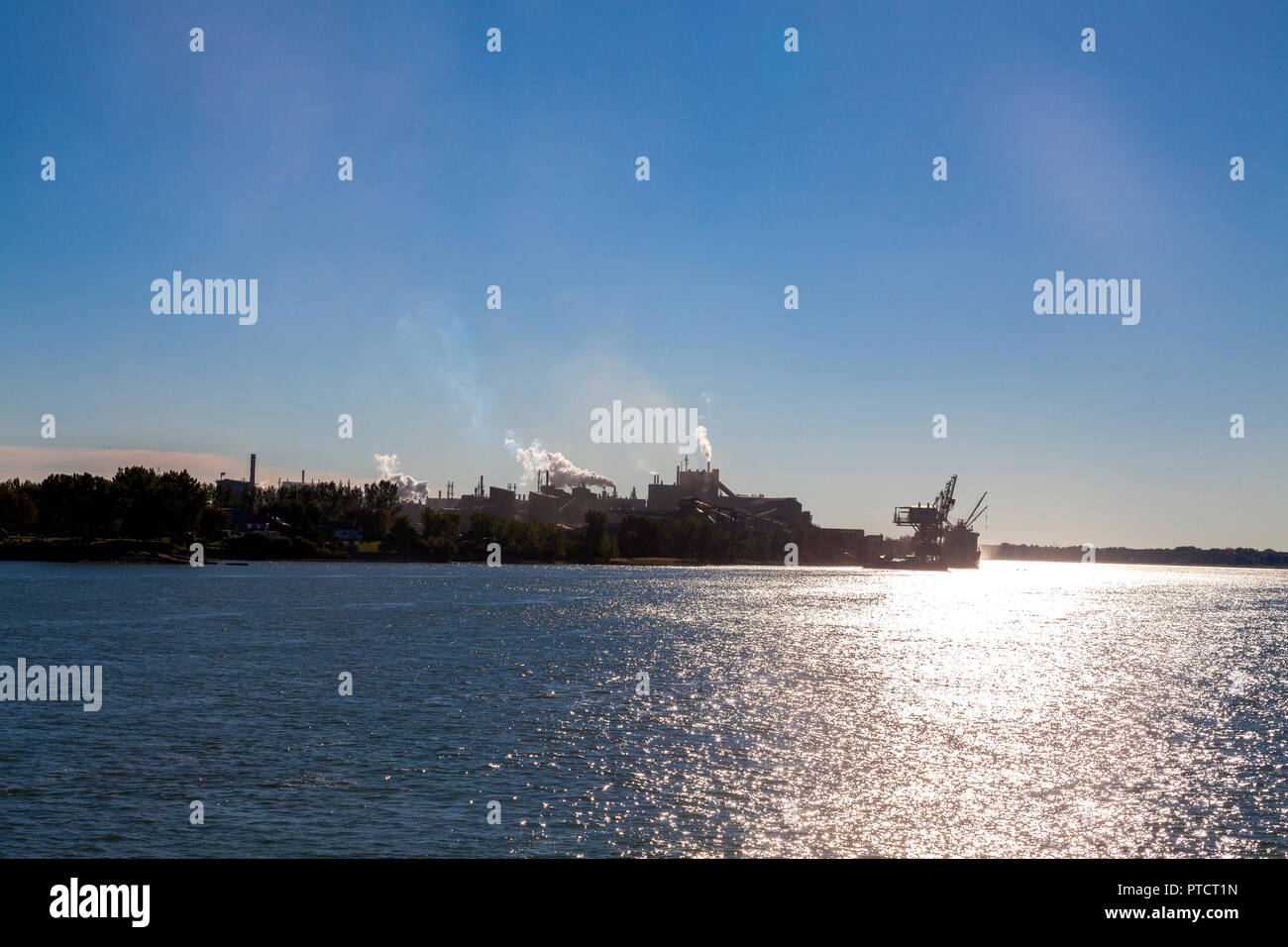 Port of Sorel on the St. Lawrence river, Quebec, Canada Stock Photo - Alamy