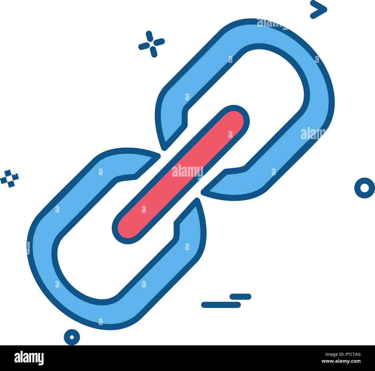 Linked icon design vector Stock Vector Image & Art - Alamy