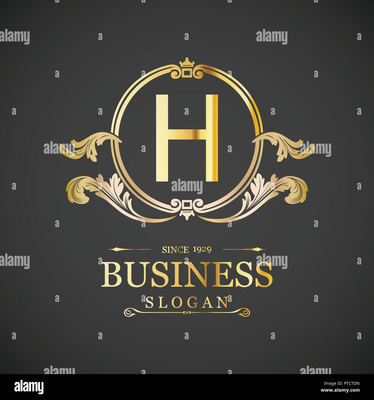 Alphabetical logo design and typography vector Stock Vector Image & Art ...