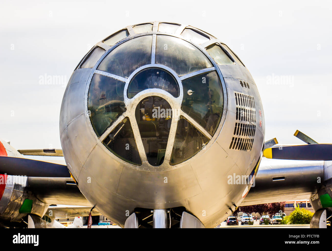 Front Nose On Obsolete Airplane Stock Photo - Alamy