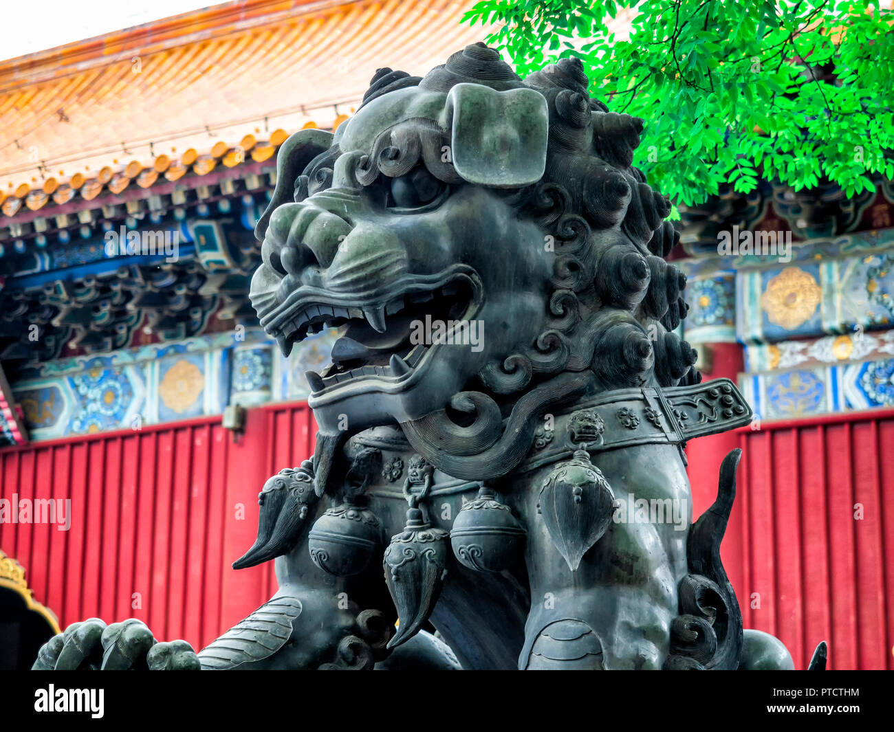 Lama Temple architecture and ornaments, Beijing, China Stock Photo - Alamy