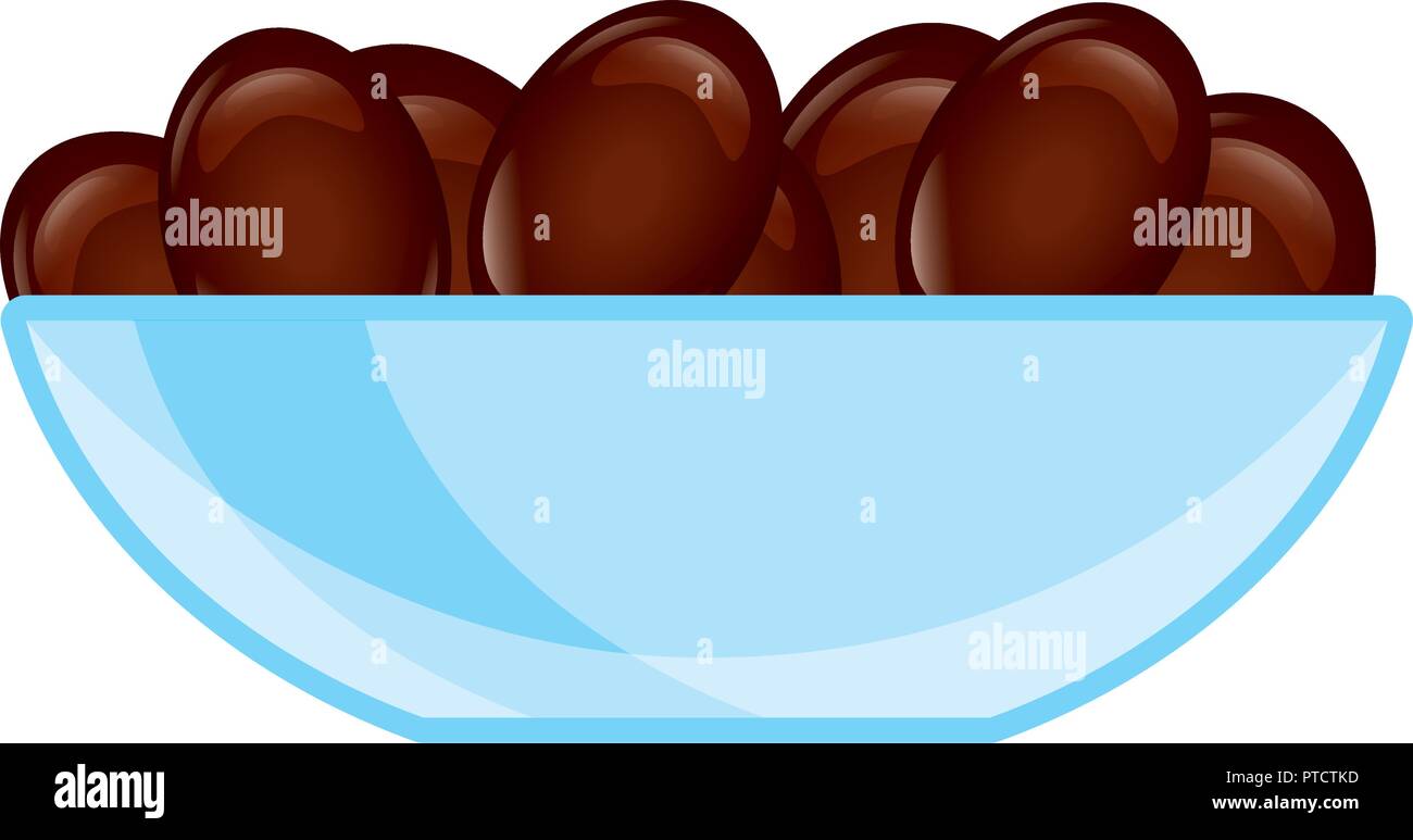 Sugar bowl chocolate candy Stock Vector Images - Alamy