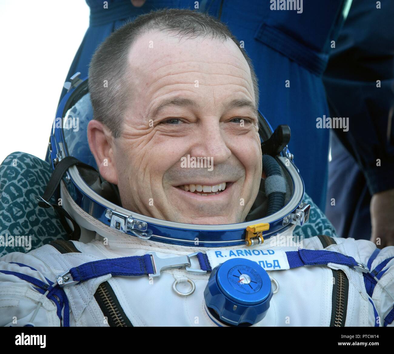 International Space Station Expedition 56 astronaut Ricky Arnold rests ...