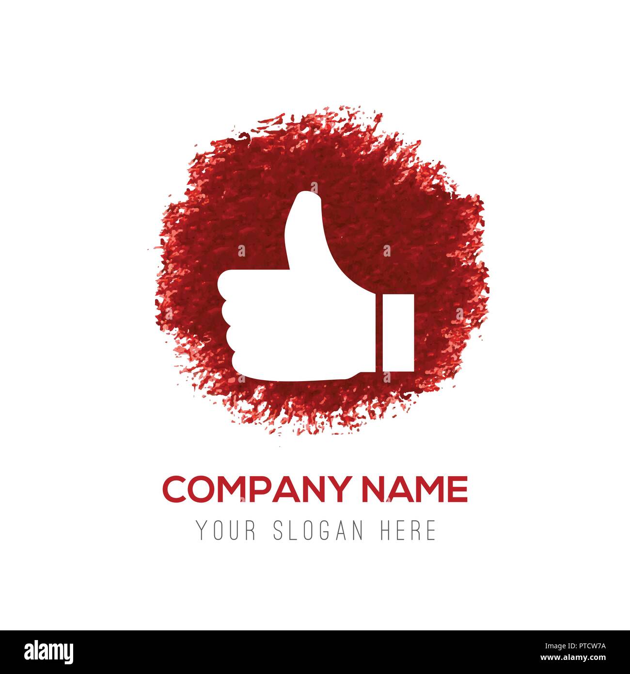 like icon - Red WaterColor Circle Splash Stock Vector Image & Art - Alamy
