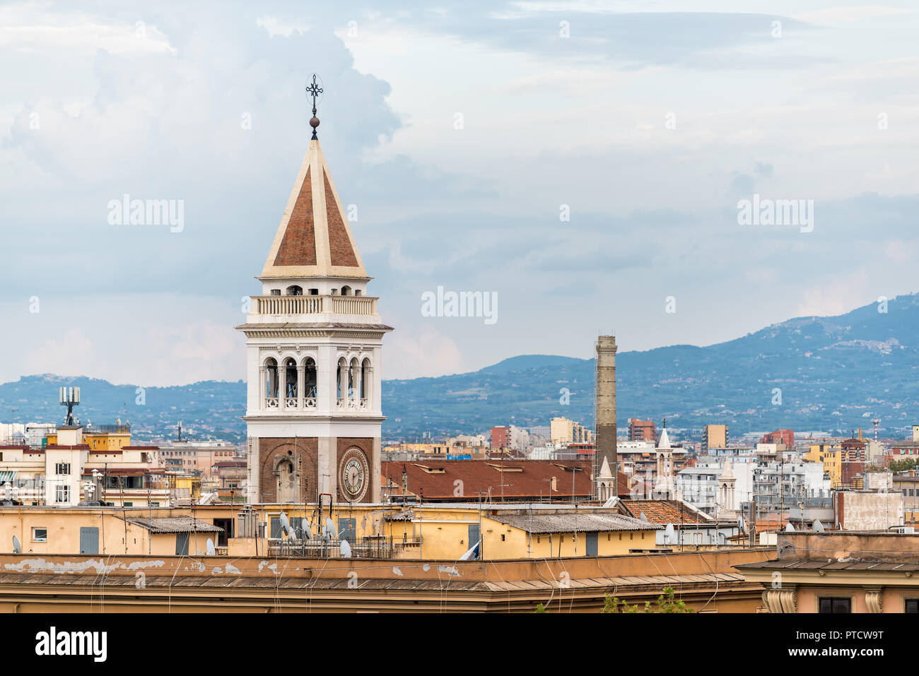 Rome rooftops at night hi-res stock photography and images - Alamy