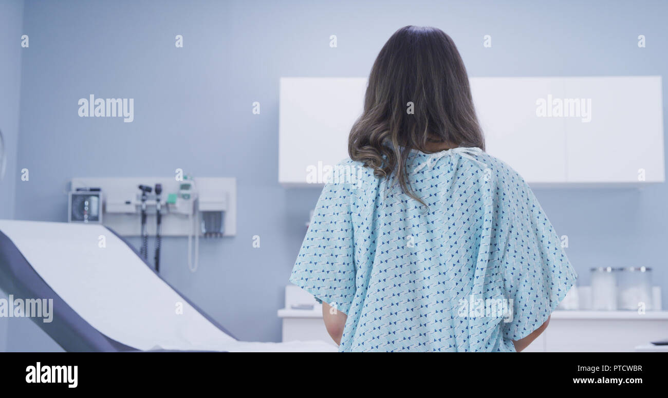 Exam table woman nervous hi-res stock photography and images - Alamy
