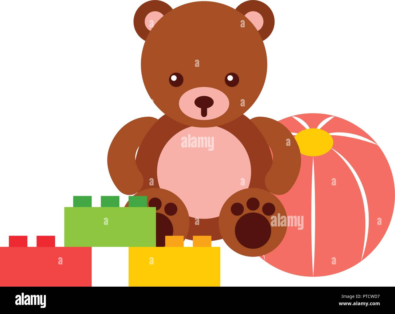 Plastic toys for kids Stock Vector Images - Alamy