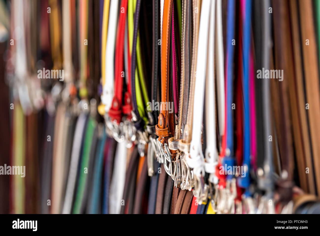 Hanging belts hi-res stock photography and images - Alamy