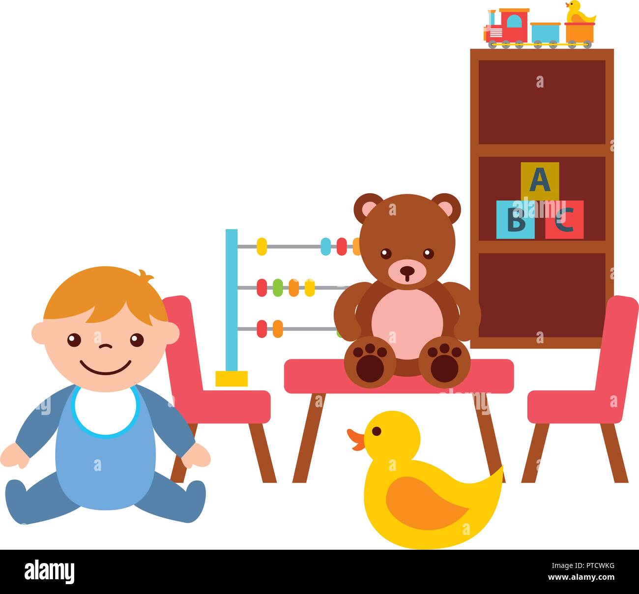 Baby boy pacifier in Cut Out Stock Images & Pictures - Alamy