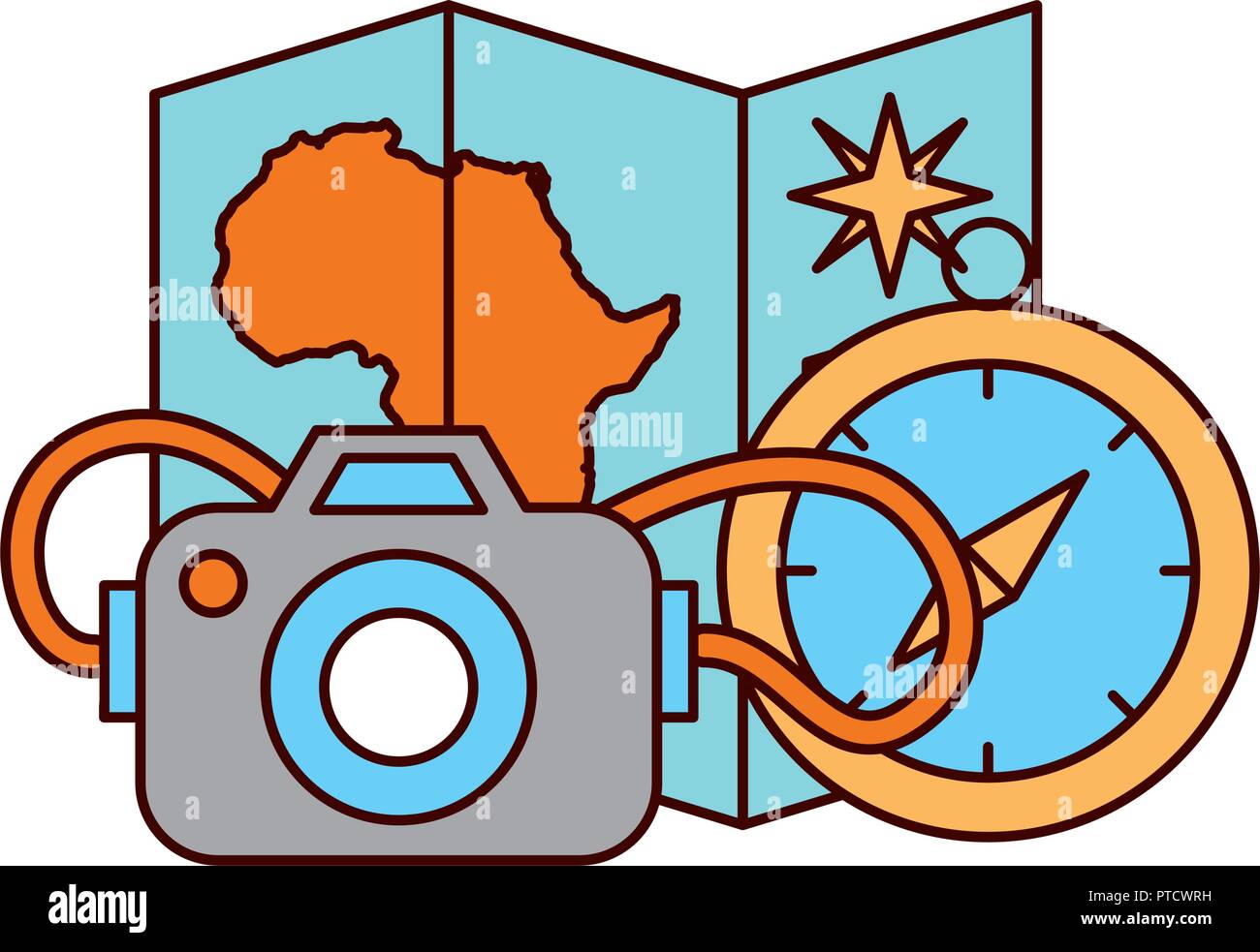 Camera trap image Stock Vector Images - Alamy