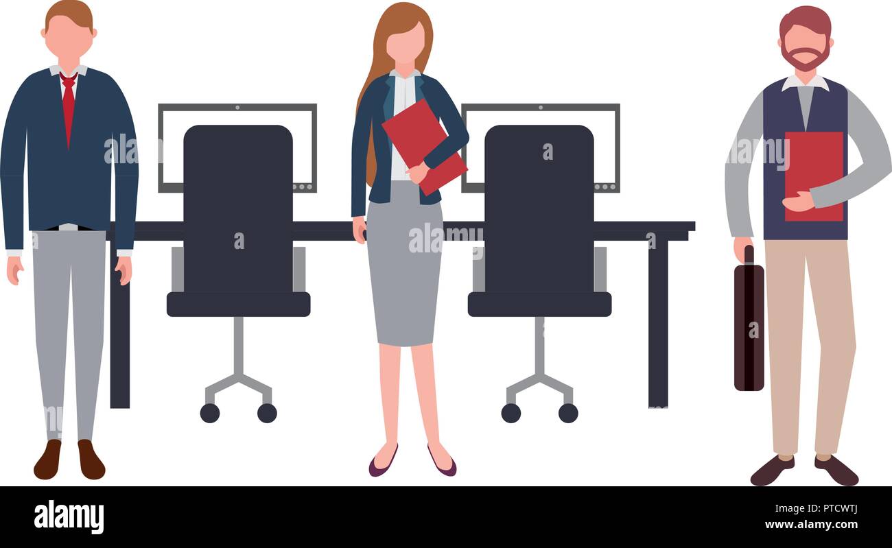Women at workplace Stock Vector Images - Alamy