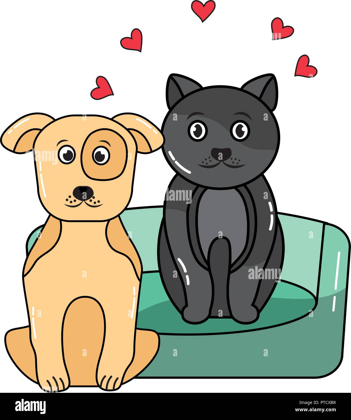 Family friendly animals Stock Vector Images - Alamy