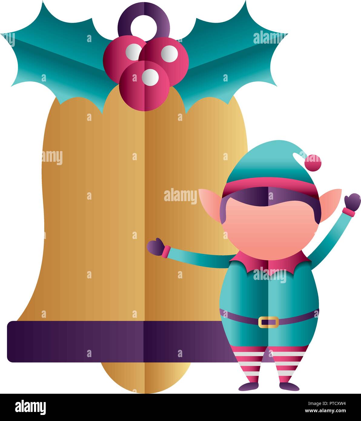 Bell Hands Stock Vector Images Alamy