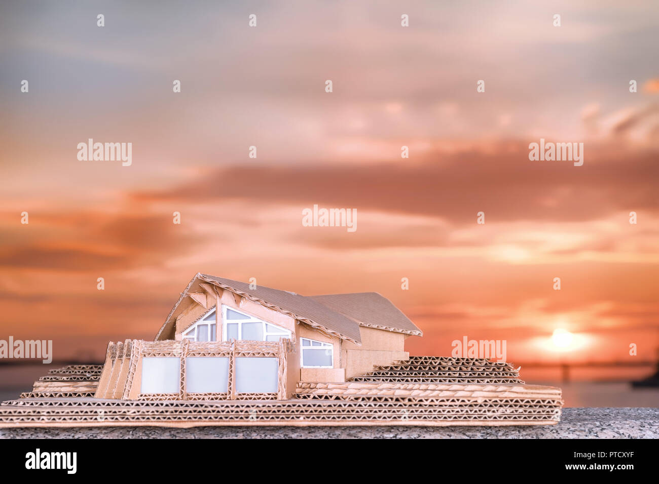 Cardboard building model hi-res stock photography and images - Alamy