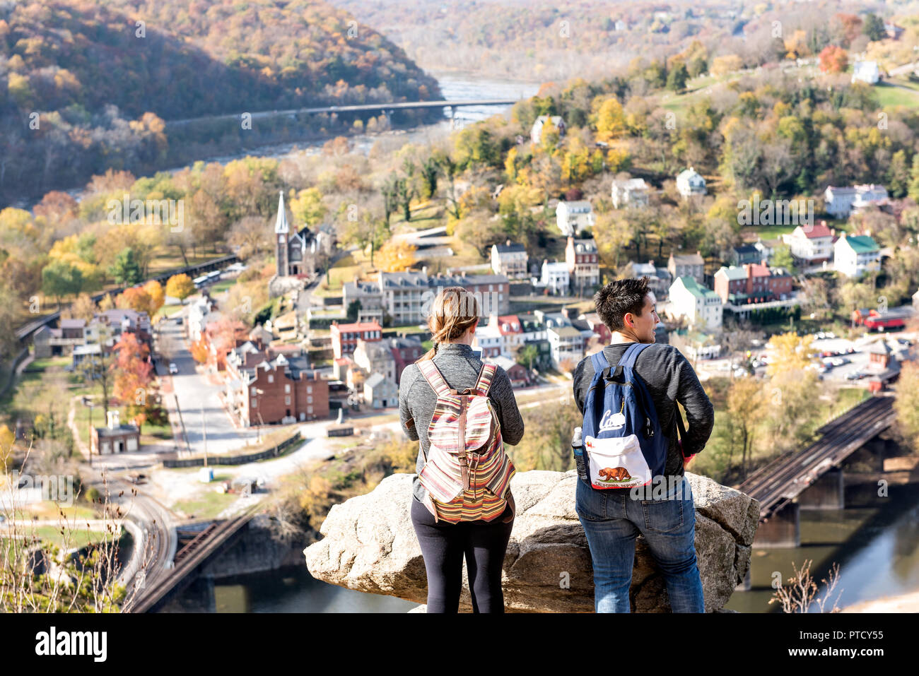 Aerial view harpers ferry west virginia hi-res stock photography and ...