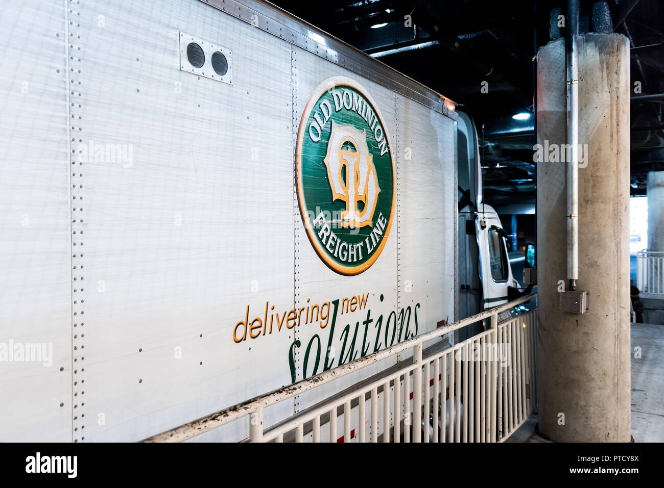 Tysons, USA - January 26, 2018: Old Dominion Freight Line, ODFL ...