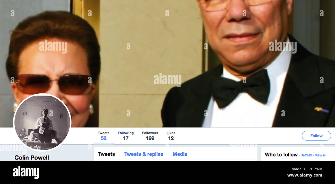 Twitter page for Colin Powell. Colin Luther Powell is an American ...