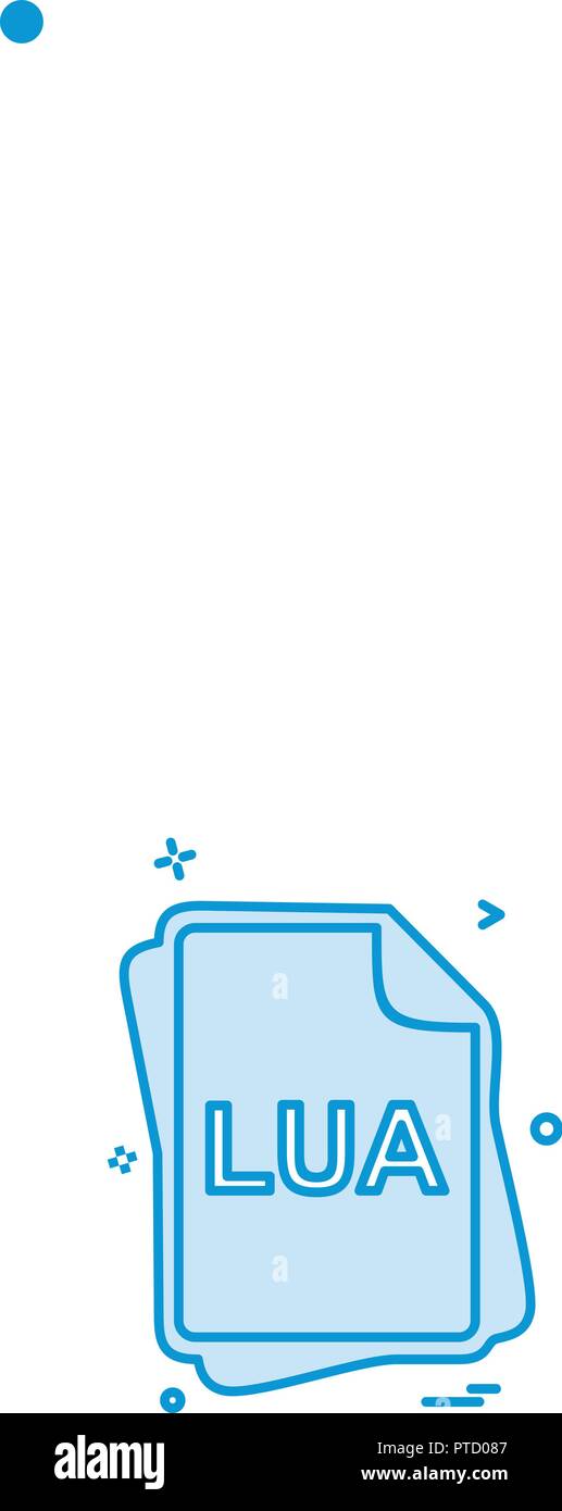 LUA file type icon design vector Stock Vector Image & Art - Alamy