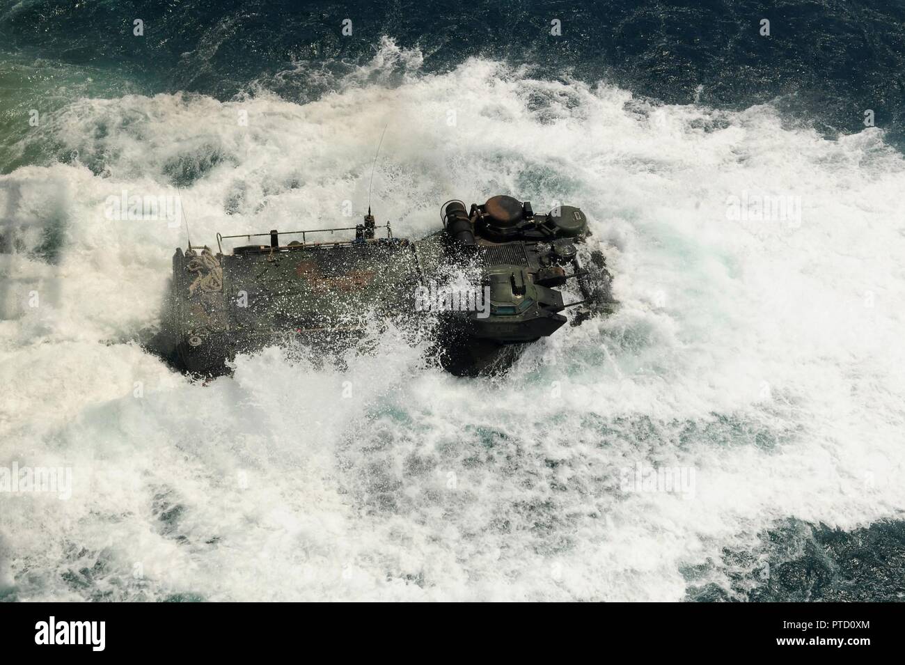 OCEAN (July 7, 2017) A Marine amphibious assault vehicle (AAV) assigned ...
