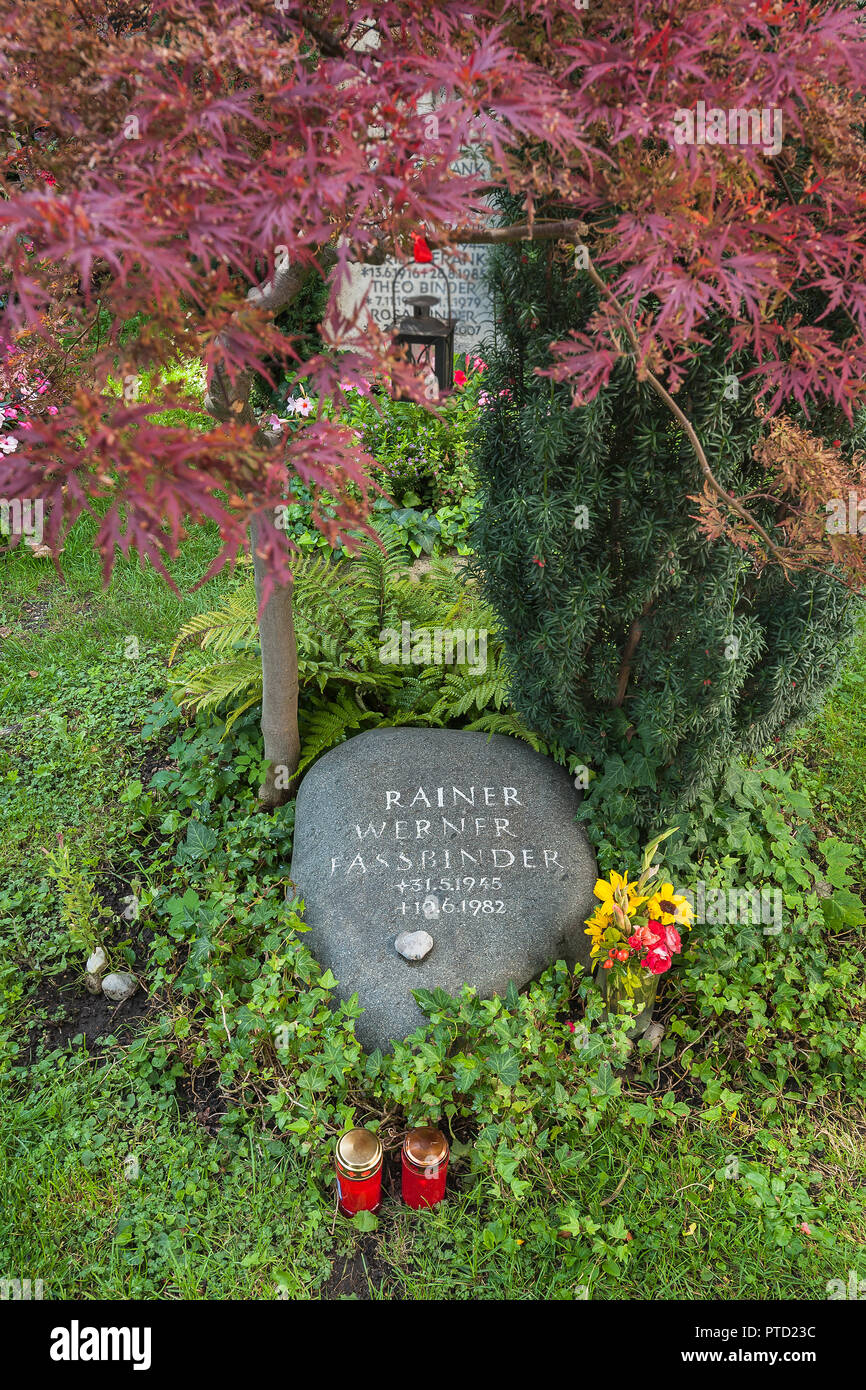 Grave of Rainer Werner Fassbinder 1945-82, director and writer ...