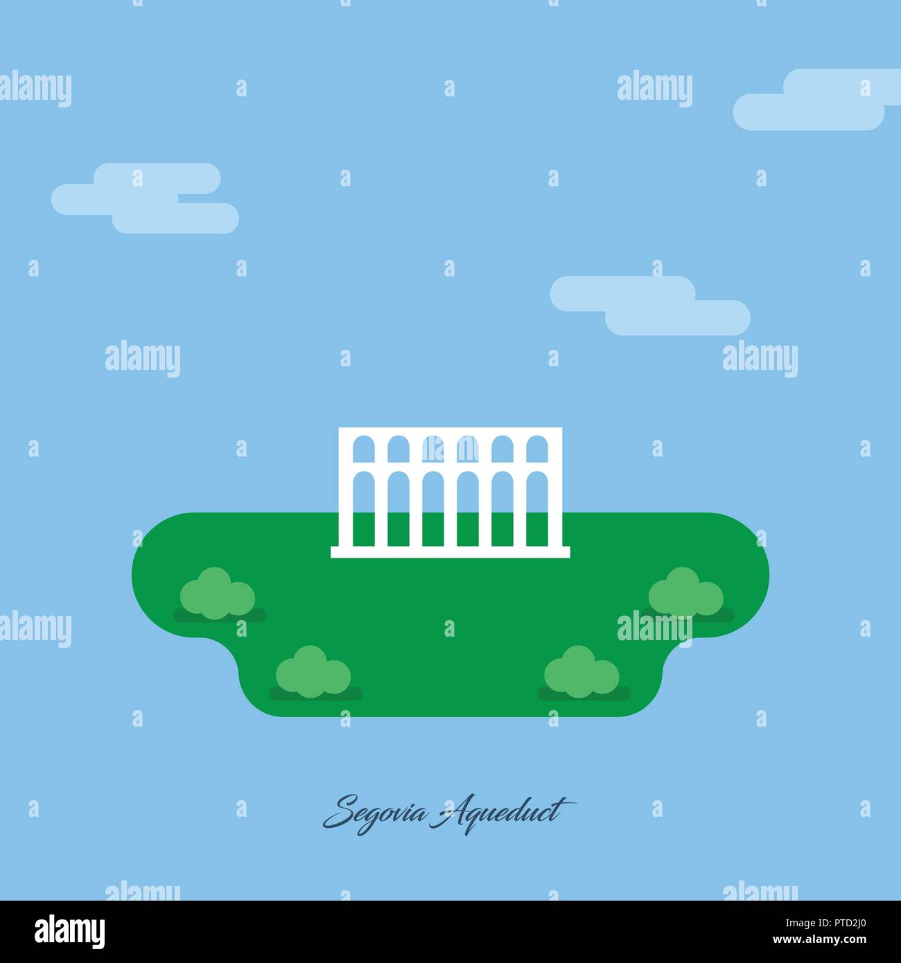 World Famous monuments and landmarks design with light blue background ...